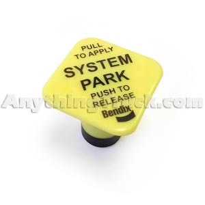 Bendix 291142 Button For Push/Pull Valves, Pin-Type, 3/8" Shaft, 1-1/4 ...
