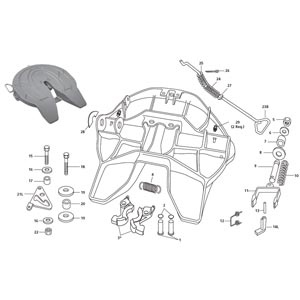 SAF Holland FW35 RK-351-A-L Standard Fifth Wheel Rebuild Kit, Left-Hand ...