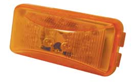 Pro LED 152CLY Amber Short Rectangular LED Marker Light, Clear Lens ...