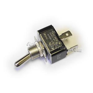 Toggle Switch, Single Pole/Single Throw, 21A @ 14VDC, 0.25" Blade ...
