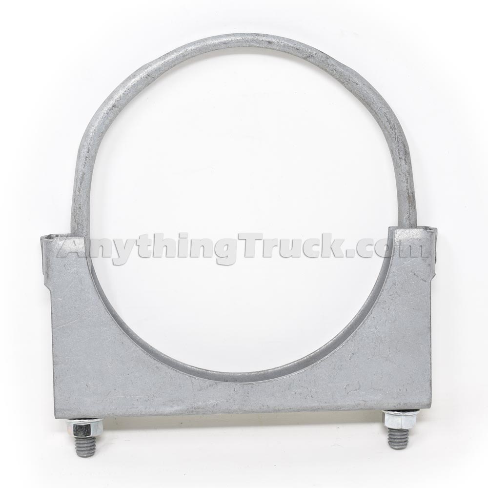 AP Exhaust Zinc 5" Flat U-Bolt Clamp W/Flange Nuts: AnythingTruck.com