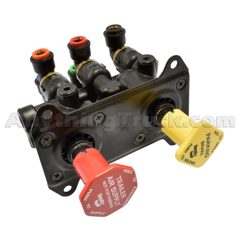 Bendix 801360 MV-3 Dash Valve, 3/8" PTC 90 Degree Elbows, Unthreaded ...