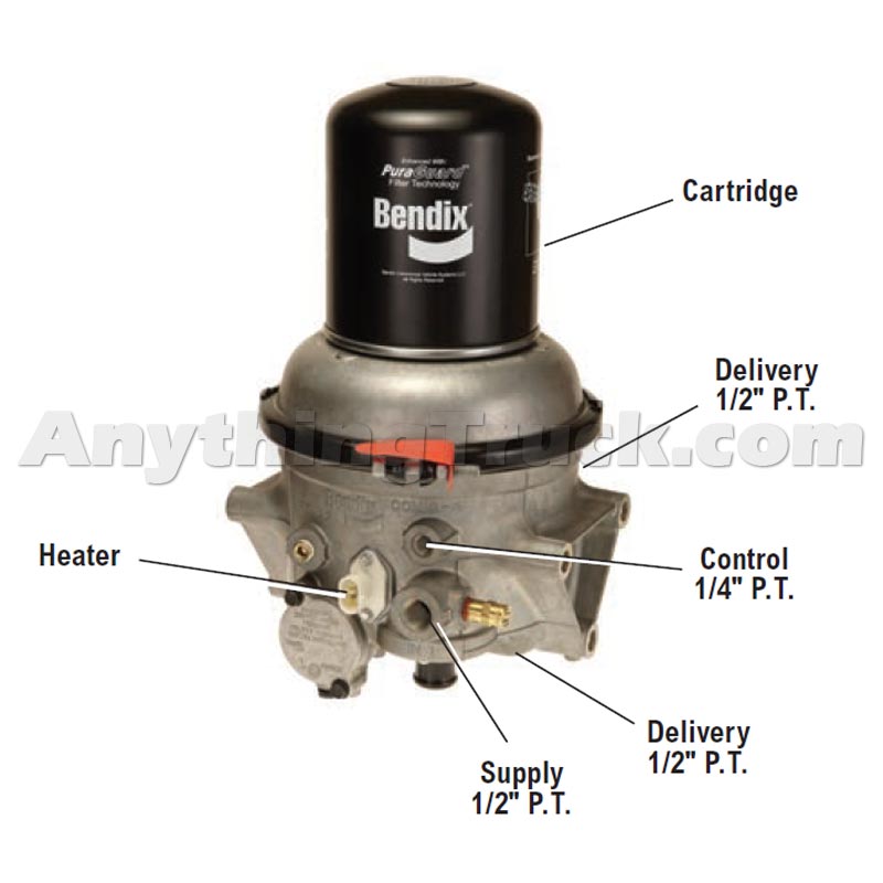 Bendix K092871 AD-9si Air Dryer, 12-Volts, Standard Cartridge ...