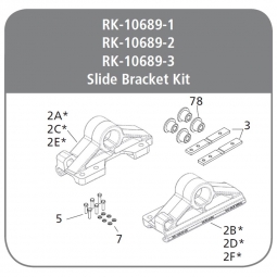SAF Holland RK-10689-4 10" ILS Fifth Wheel Bracket Replacement Kit ...
