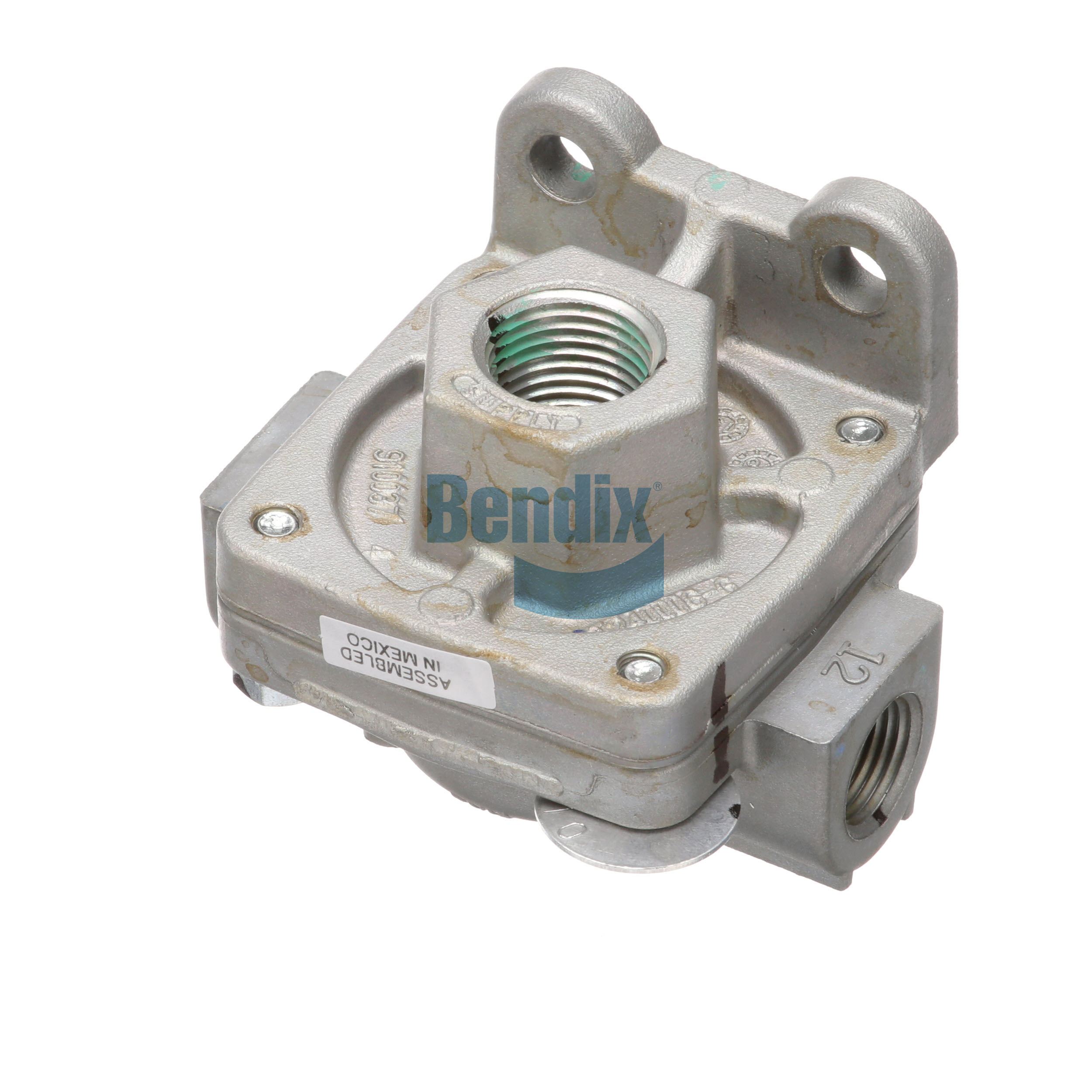 Bendix 802215 QR-1 Quick Release Valve, 1/2" NPT Supply, 3/8" NPT Del ...