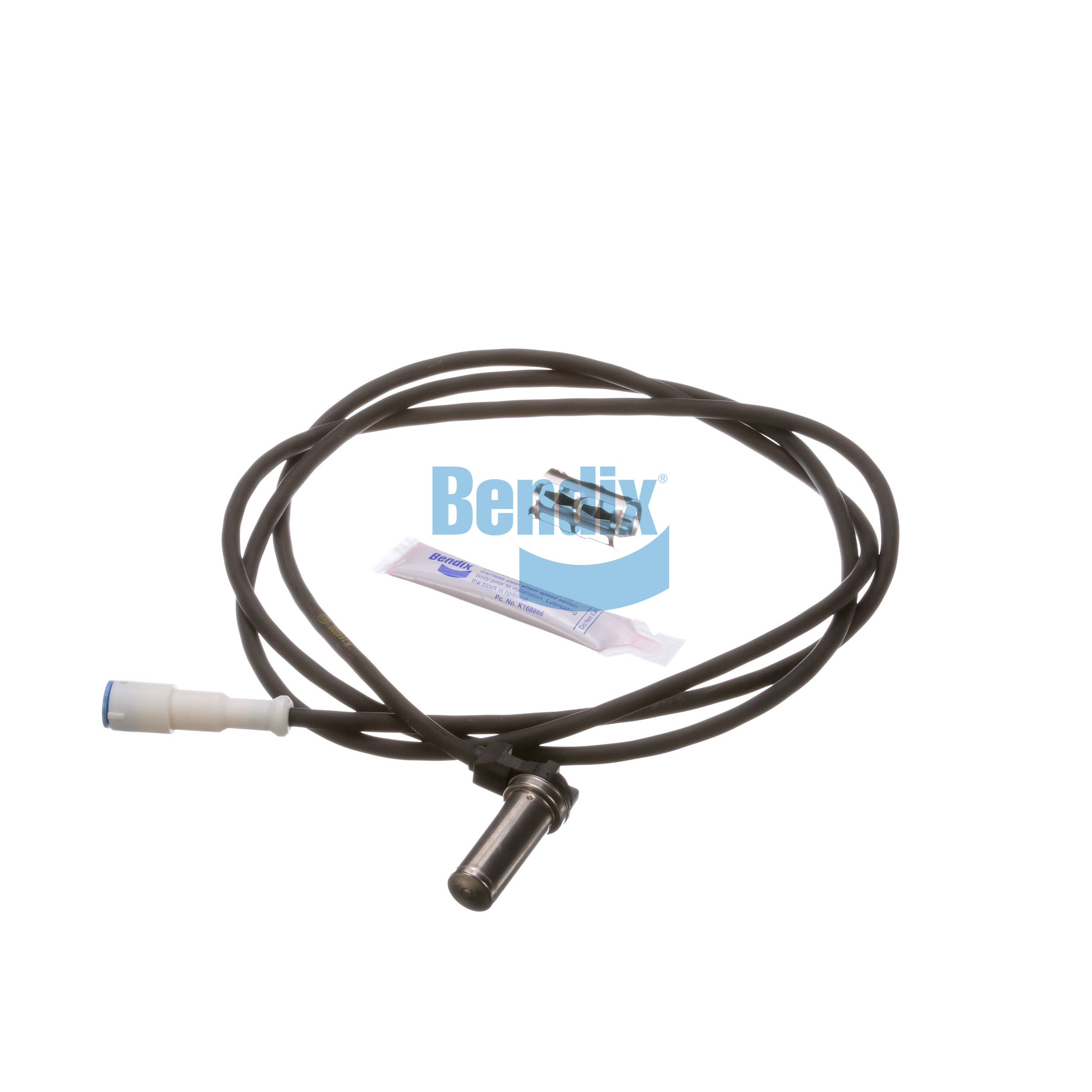 Bendix K181265 WS-24 Wheel Speed Sensor, 90 Degree, 75" Harness, DIN ...