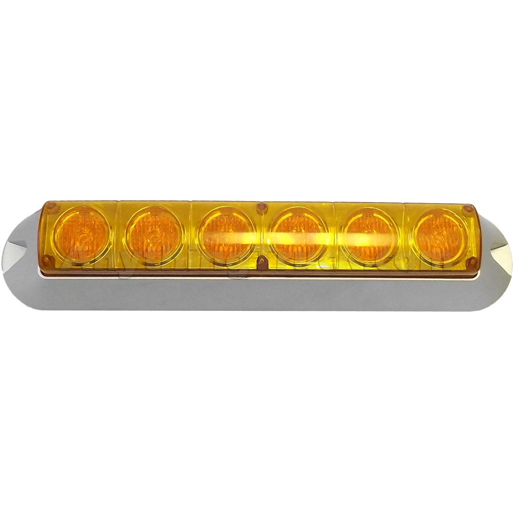 Pro LED 365A Surface-Mount Amber Warning Light, 10-30 Volts DC, 12-1/8 ...
