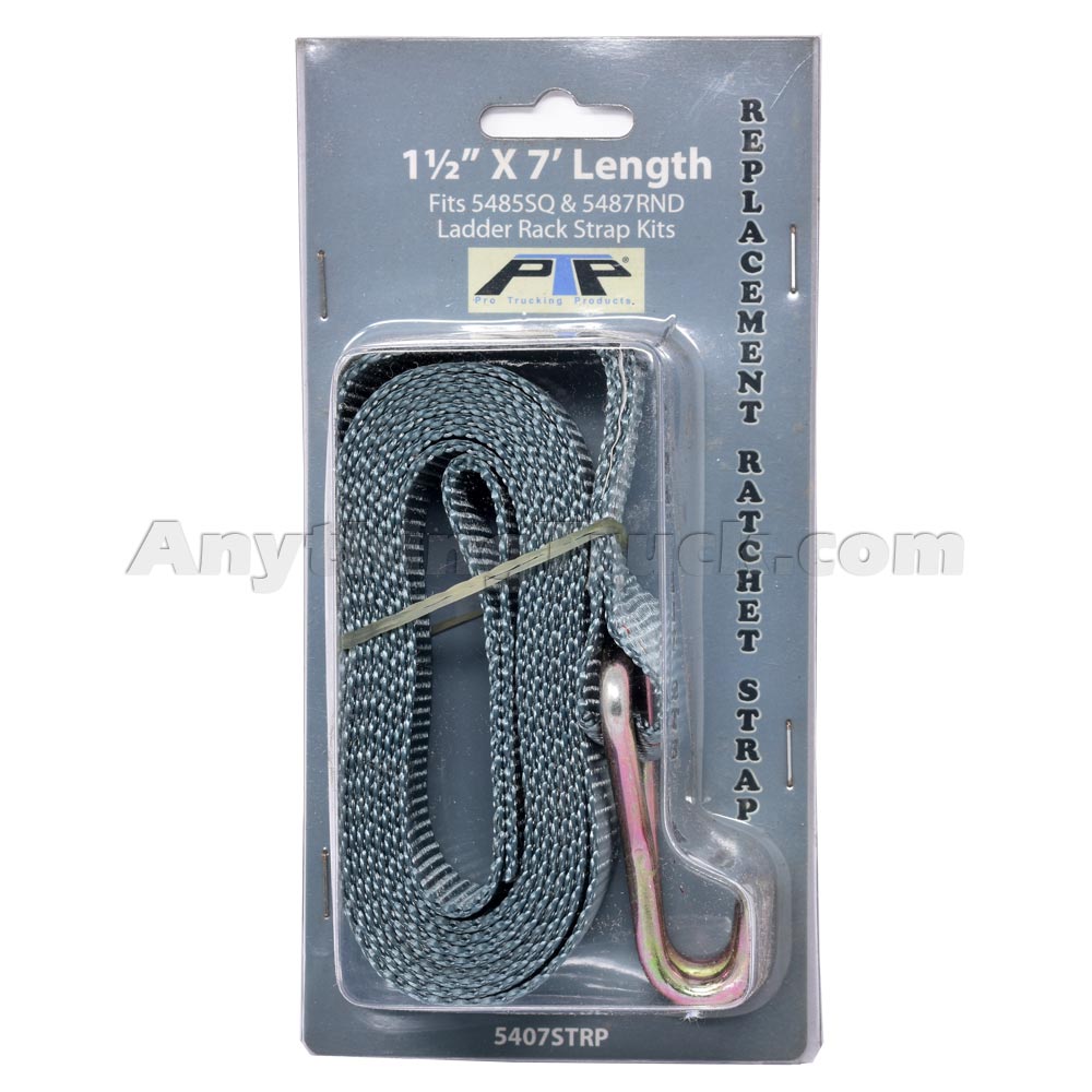 Pro Trucking Products 5407STRP 1-1/2" x 7ft Ladder Rack Ratchet Tie ...