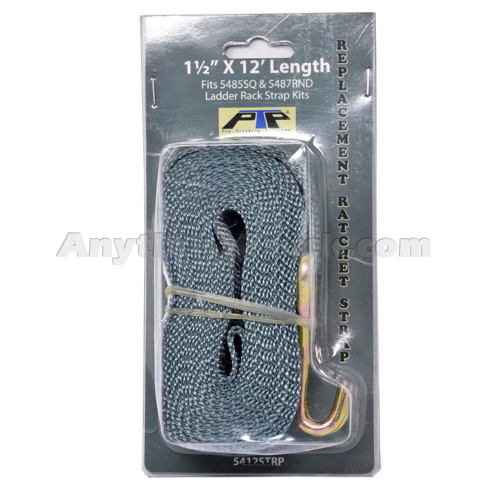 Pro Trucking Products 5412STRP 1-1/2" x 12ft Ladder Rack Ratchet Tie ...