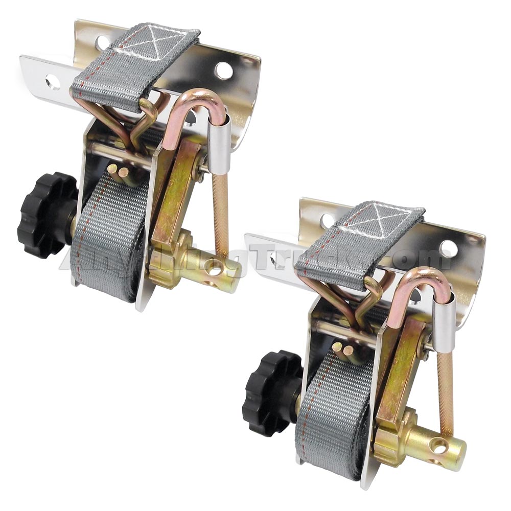 Polished Stainless Steel Ladder Rack Winch & Strap Kit for Tubular ...