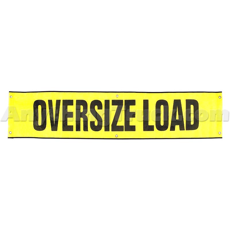 18" x 84" Heavy Duty Mesh Oversize Load Sign With Grommets ...