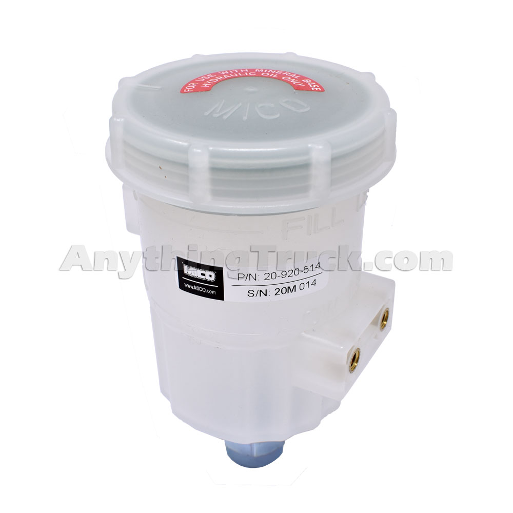 Mico 20-920-514 Polyallomer Reservoir, Hyd Oil, 1/4"-18NPTF Fitting ...
