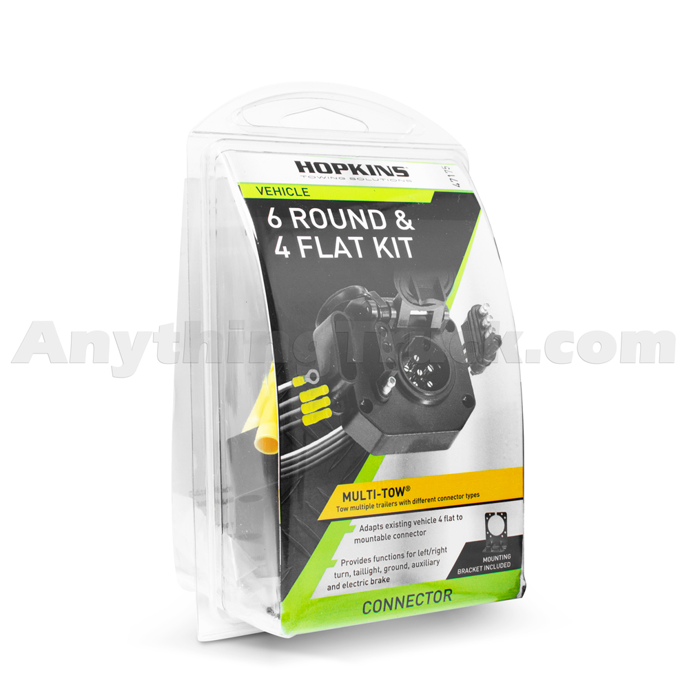 Hopking 47175 4-Way Flat to 4-Way Flat and 6-Way Round, Hoppy Multi-Tow ...