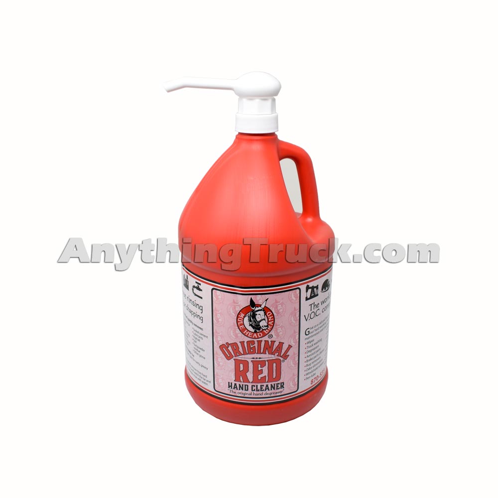 Mule Head Original Red Hand Cleaner, 1 Gallon Jug with Pump (6 Pack ...