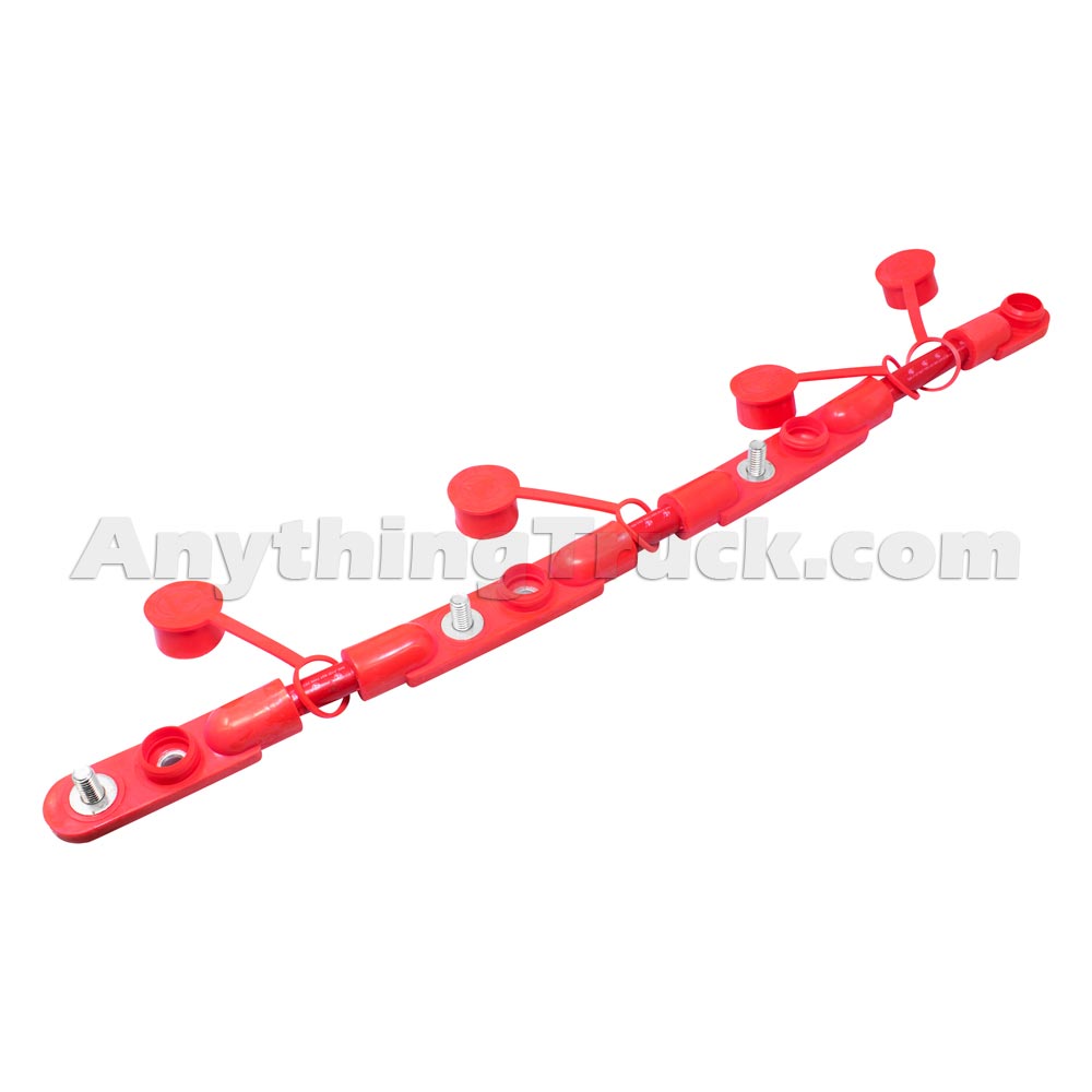 178.2022RD Four Battery Overmolded Cable, Red 2/0 Wire: AnythingTruck.com