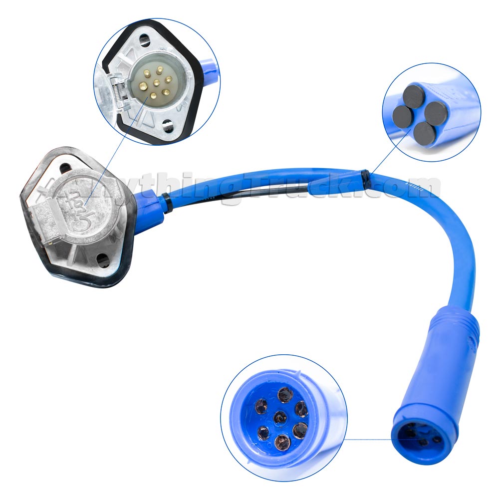 Grote 87210 90-Degree Ultra Seal G7 Harness Asembly, 7-Way Round ...