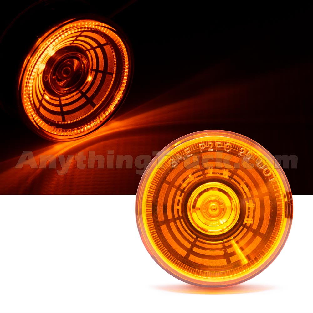 Pro LED 200YTUN Amber 2" Round Tunnel Vision LED Marker Light, Amber ...