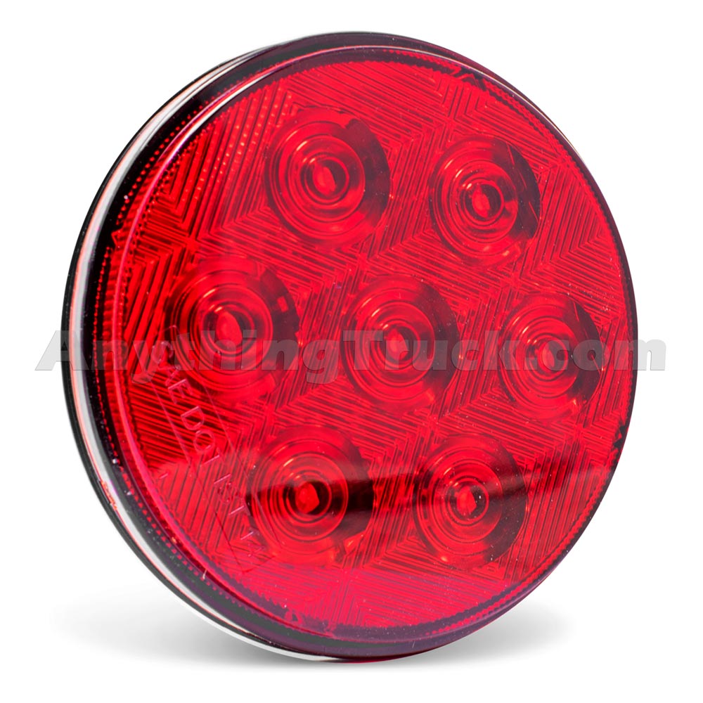 Pro LED 407R 7-Diode 4" Round Red LED Stop/Tail/Turn Light, 12-Volt DC ...