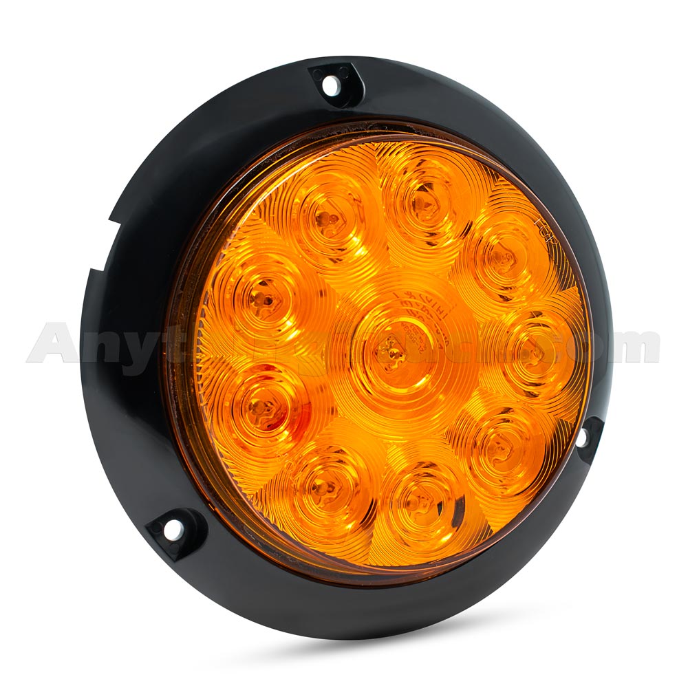 Pro LED 423YST Amber 4" Round LED Strobe Light, Surface-Mounted, Quad ...