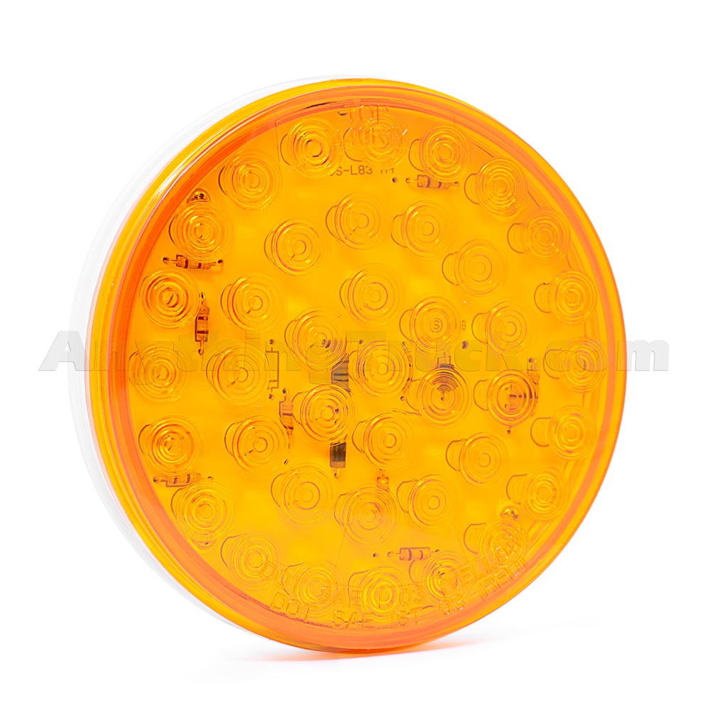 Pro LED 440Y24V 40-Diode 4-Inch Round Amber LED Turn Signal Light, 24 ...