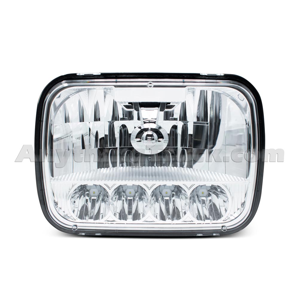 Pro LED 6054LED 5x7 Headlight, High/Low Beam, 9-32 Volts DC, H4 ...