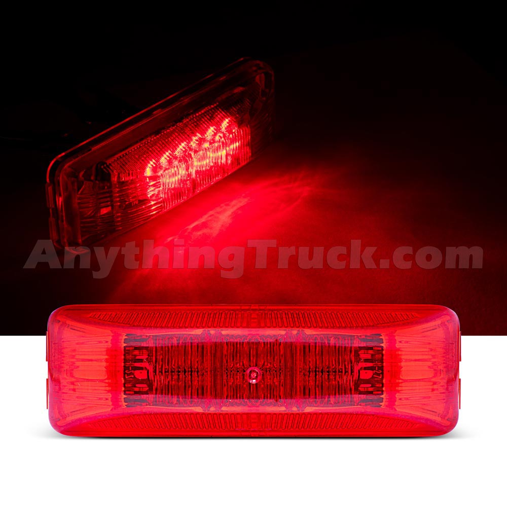 Pro LED HD192R Red Long Rectangular LED Marker Light, Heavy Duty ...