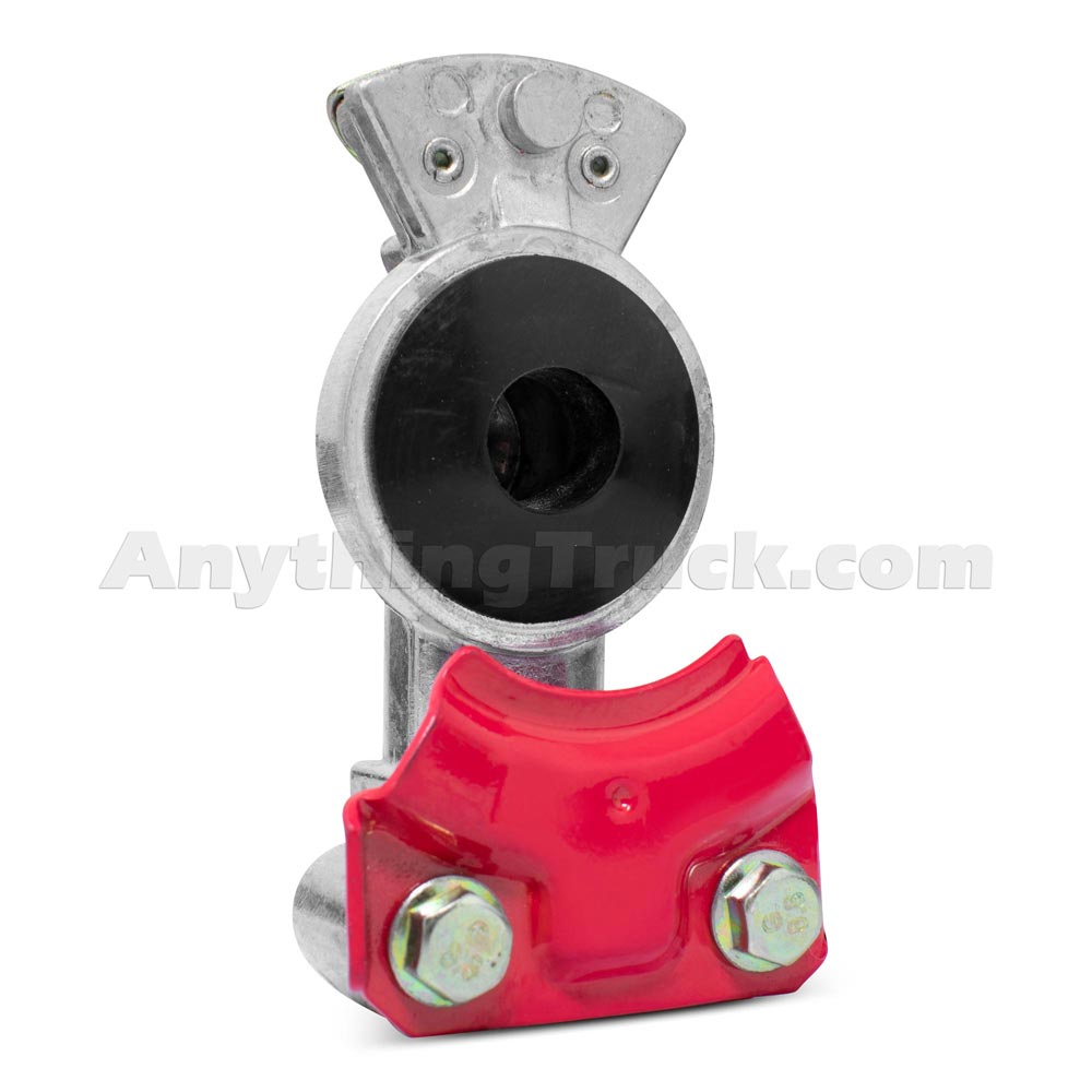 PTP 035042 Red Emergency Gladhand, Aluminum, 1/2" NPT: AnythingTruck.com
