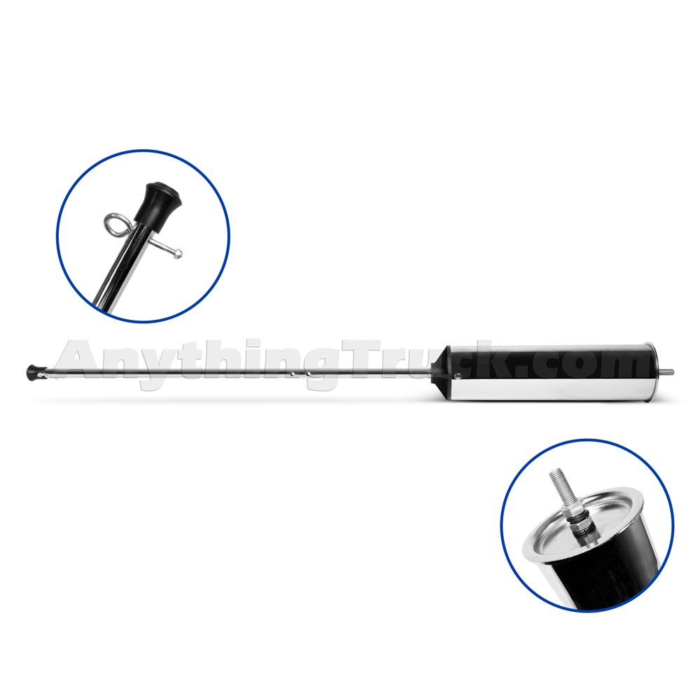 PTP HDPG Large Can Pogo Stick, Chrome, 45" Long | AnythingTruck.com