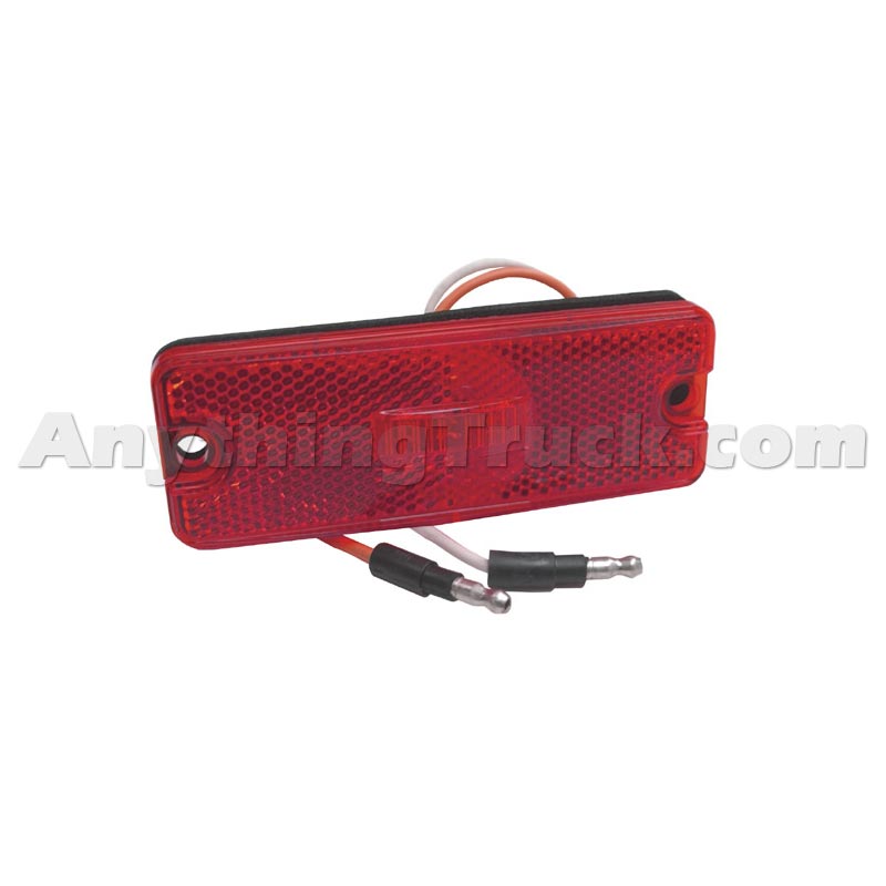 Grote 47732 Red Rectangular LED Clearance Marker Light, 12-24 Volts ...