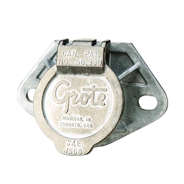 Grote 87250 7-Way Ultra-Pin Receptacle with Two-Hole Mount ...