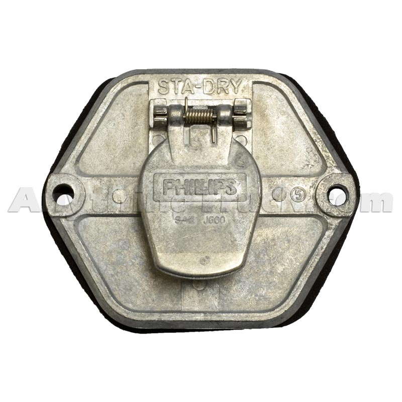 Phillips 15-760 7-Way Circuit Breaker Style Trailer Wiring Receptacle ...