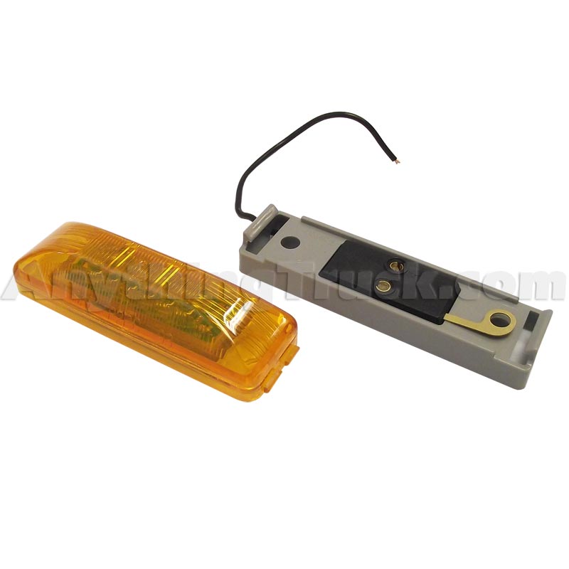 Pro LED 1902Y Amber Heavy Duty Marker Light with Mounting Base Kit ...