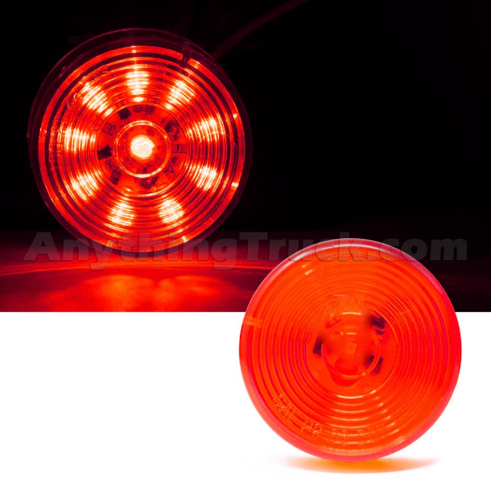 Pro LED 210RTL 2" Round Red LED Clearance/Marker Light With Starburst ...