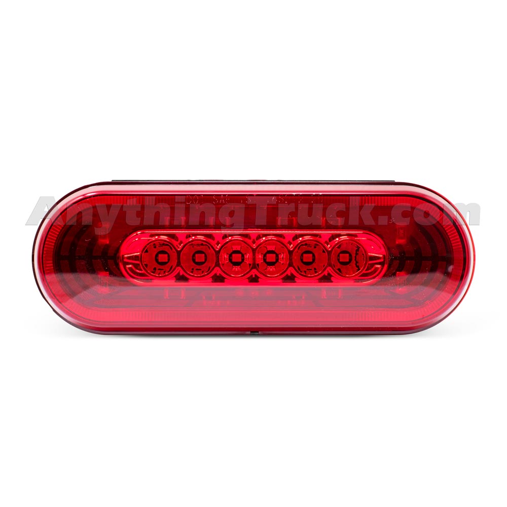 Pro LED 622RTUN 6" Oval Tunnel Vision Stop/Tail/Turn Light, Red Lens ...