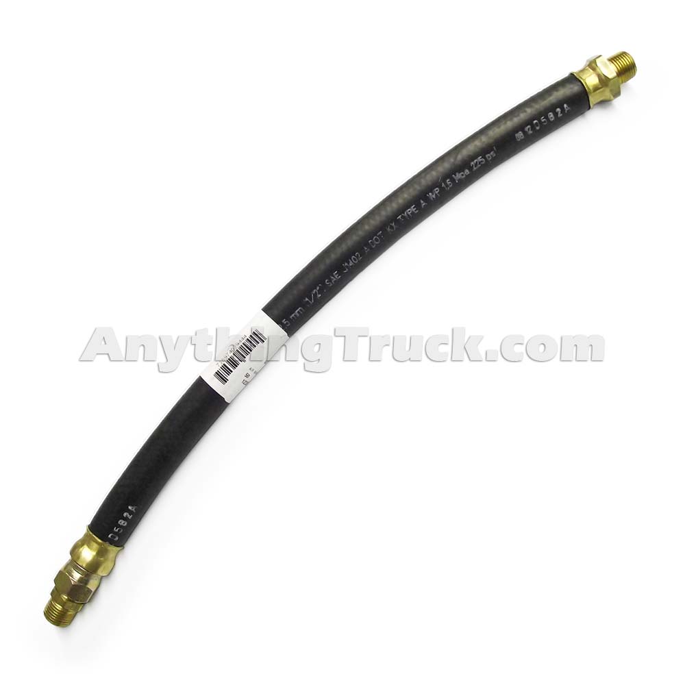 32" Rubber Air Brake Hose Assembly - 3/8" I.D. with 1/4" NPT ...