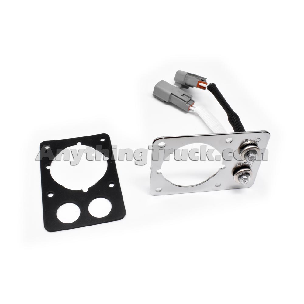 Zerostart 3600060 Dual Indicator Light Plate, Chrome: AnythingTruck.com