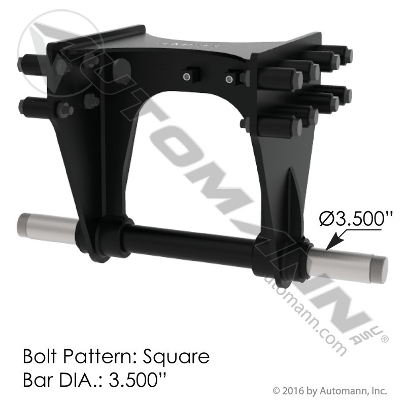 AnythingTruck.com: M1213 Mack Trunnion Stand, 3.5" Bar Diameter, Square ...