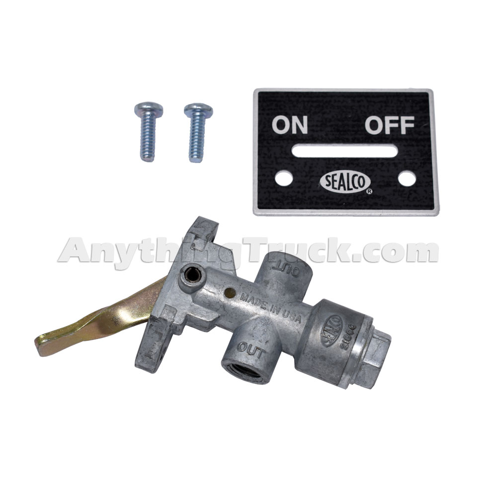 Sealco 216050 Lever Control Valve with ON-OFF Face Plate: AnythingTruck.com
