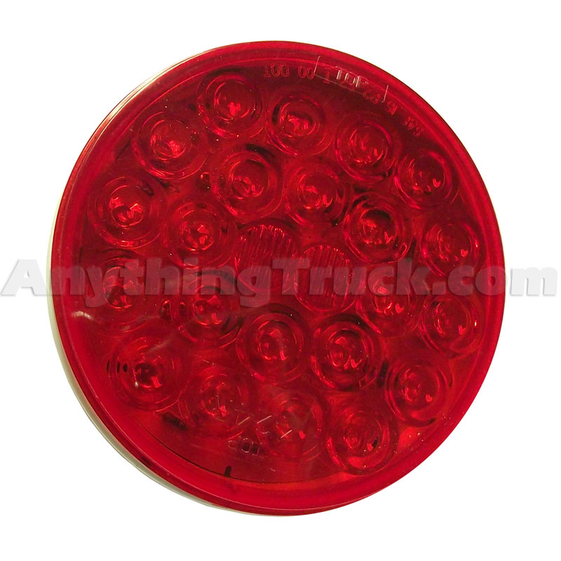Pro LED 424R 24-Diode 4-Inch Round Red LED Stop/Tail/Turn Light, 12 ...