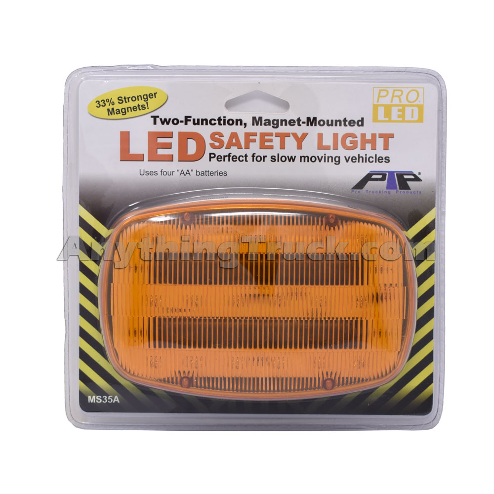 Amber LED 2 Function Safety Light with Magnet Mount: AnythingTruck.com ...