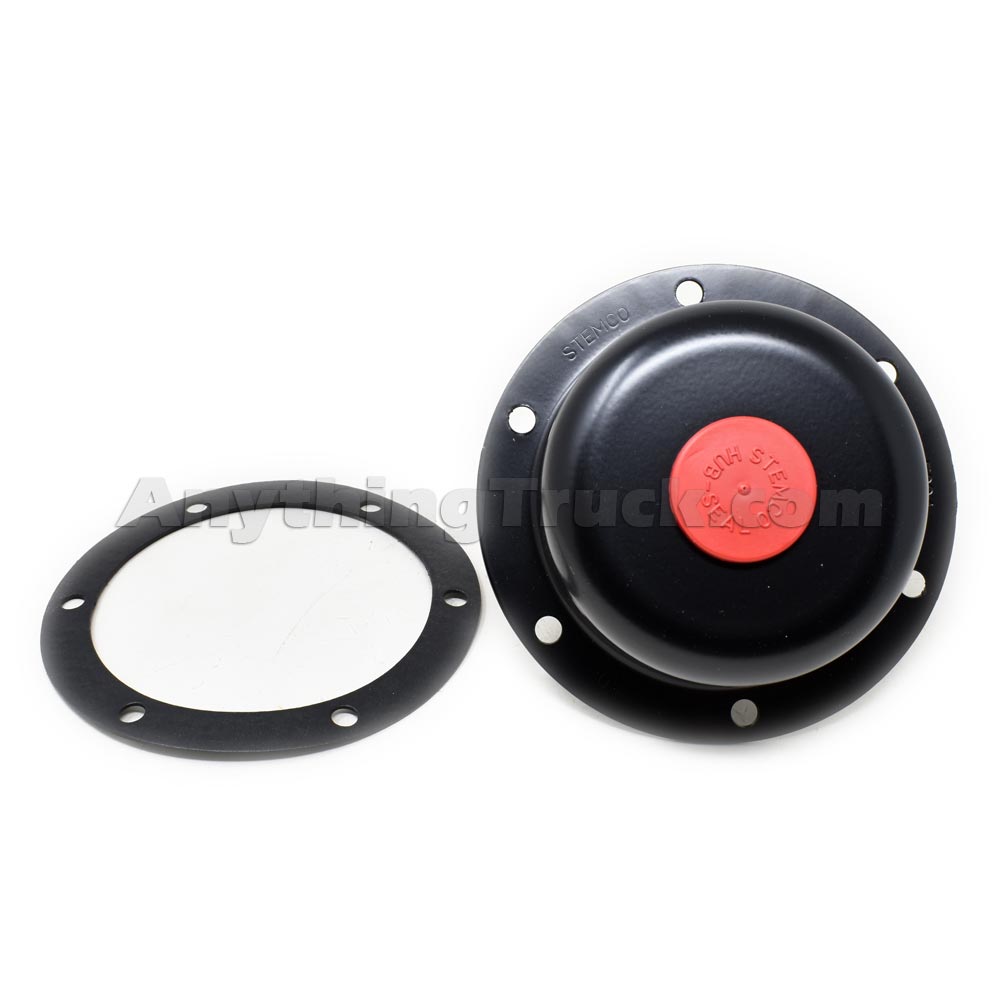 Stemco 340-5094 Stamped Steel Grease Hub Cap & Gasket, 5-1/2" Bolt ...
