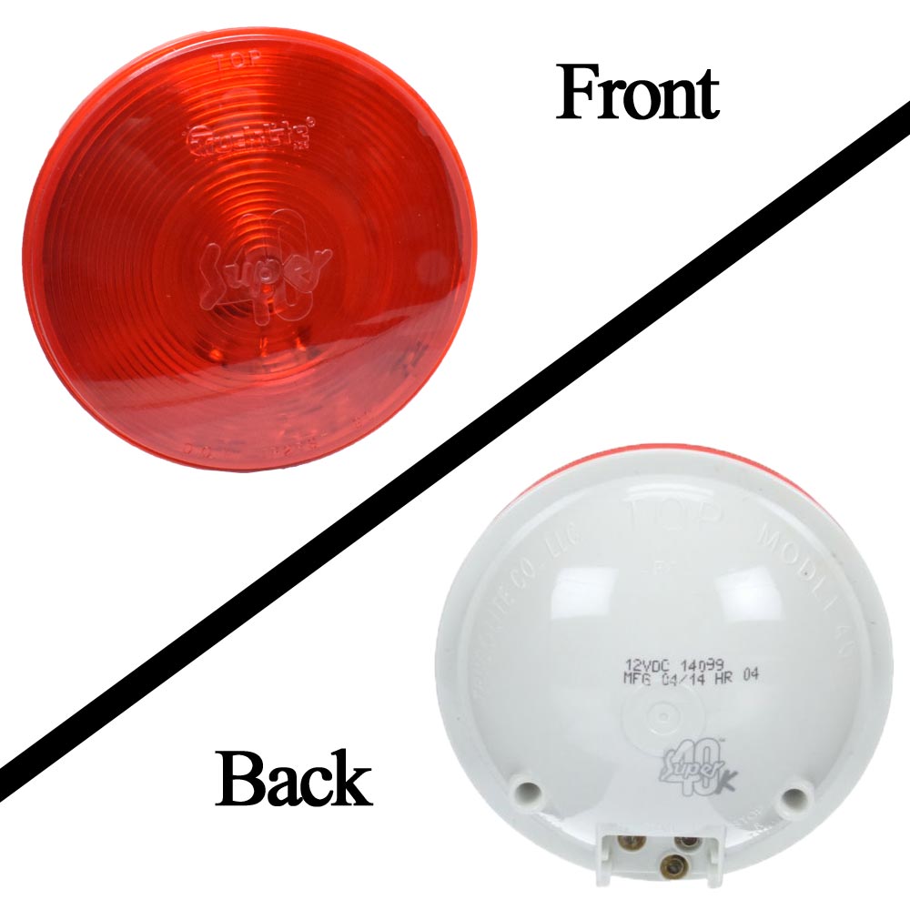 Truck-Lite 40242R Super 40 Red 4" Stop/Turn/Tail Light: AnythingTruck.com