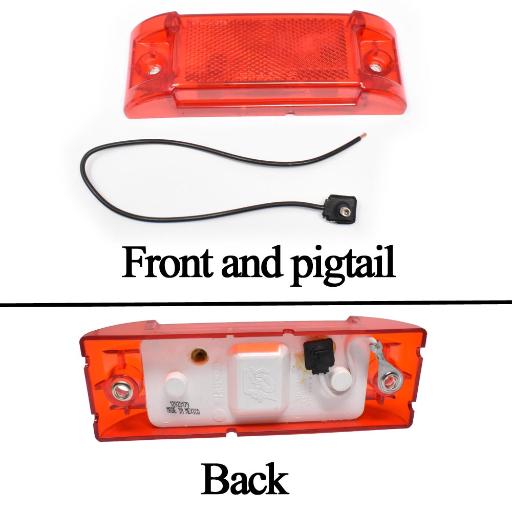 Truck-Lite Super 21 Red Marker Light with Reflector Lens: AnythingTruck.com