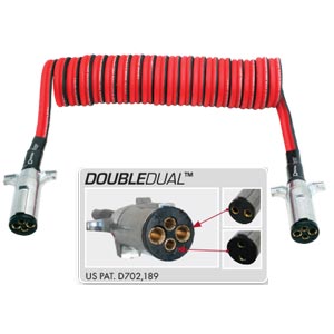 Tectran 37511 DOUBLEDUAL PowerCoil, Universal Dual Pole Plugs, 15 ...