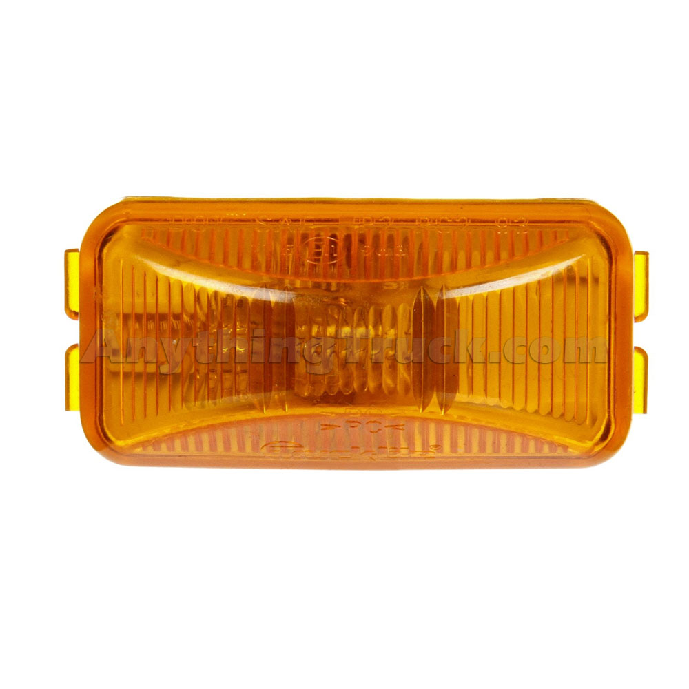 Truck-Lite 15201Y 24 Volt Incandescent Amber Short Rectangular Marker ...