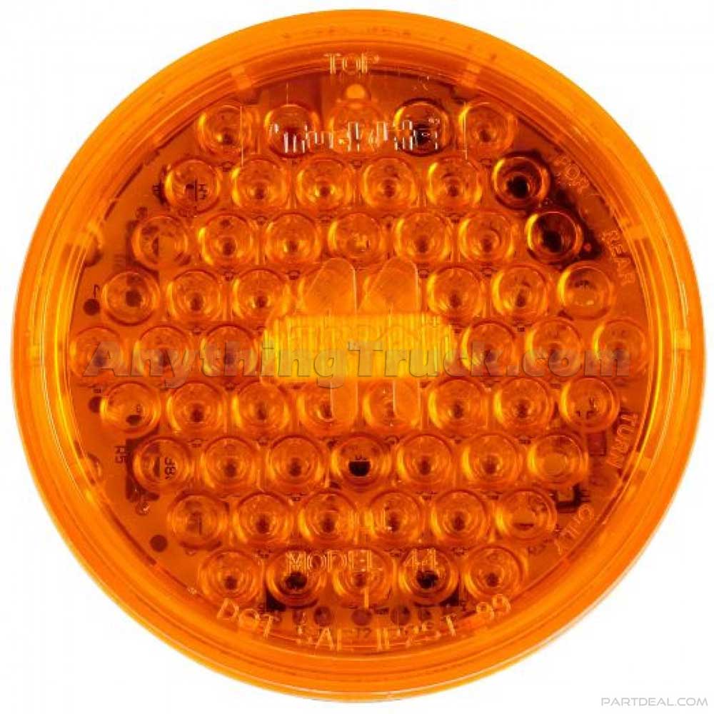 Truck-Lite 44212Y Super 44, 4" Round Amber Grommet Mounted Strobe Light ...