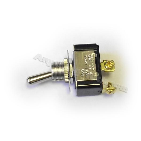 Toggle Switch, Single Pole/Single Throw, 21A @ 14VDC, Screw Terminals ...