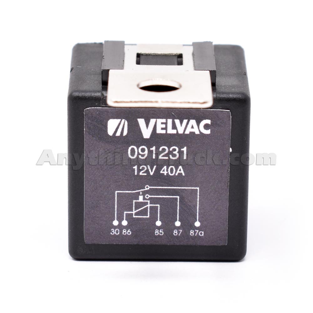 Velvac 091231 Heavy Duty Relay Kit, 12V, 40 Amp: AnythingTruck.com